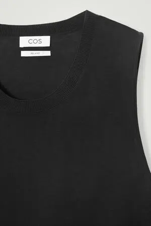 Cos Relaxed Knitted Silk Blend Vest