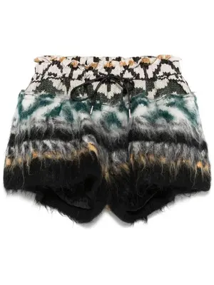 Sacai Pattern-jacquard Thigh-length Shorts