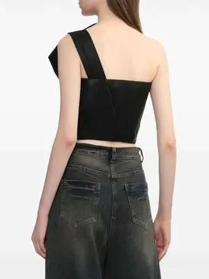 JUUN.J One-shoulder Crop Top