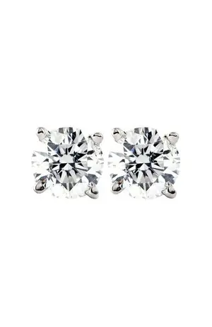 BLISS DIAMOND 1 Ct T.w. Diamond 14k Gold Stud Earrings - 14k White Gold