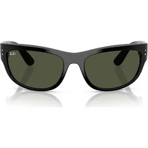 Ray-ban 63mm Pillow Sunglasses - Black