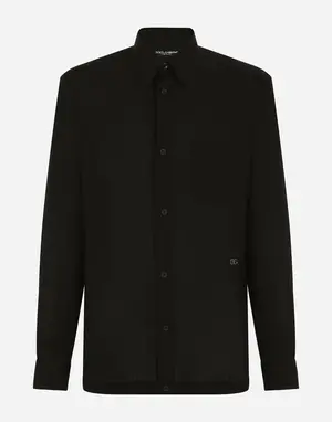 Dolce & Gabbana Back Linen Embroidered Shirt