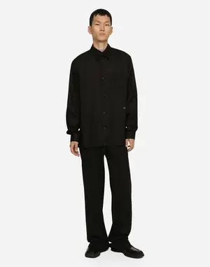 Dolce & Gabbana Back Linen Embroidered Shirt