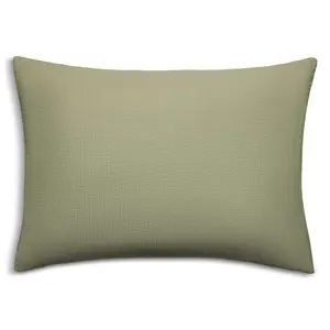 BROOKLINEN Ribbed Matelasse Standard Sham, Set Of 2 - Fresh Moss