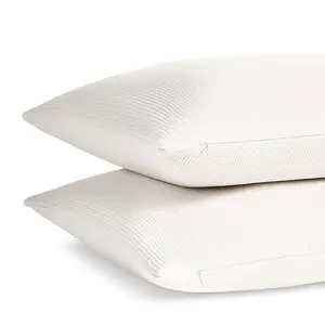 BROOKLINEN Ribbed Matelasse Standard Sham, Set Of 2 - White