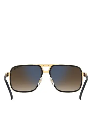Carrera Eyewear 61mm Rectangle Full Rim Sunglasses - Black