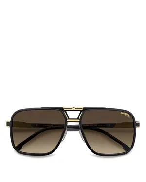 Carrera Eyewear 61mm Rectangle Full Rim Sunglasses - Black