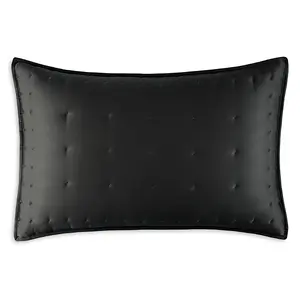 Donna Karan New York Hammered Silk Standard Sham - Black