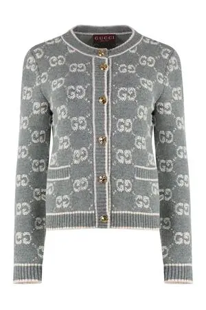 Gucci Wool Cardigan - Grey