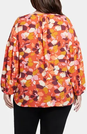 NYDJ Paulina Peasant Blouse - Gingervale
