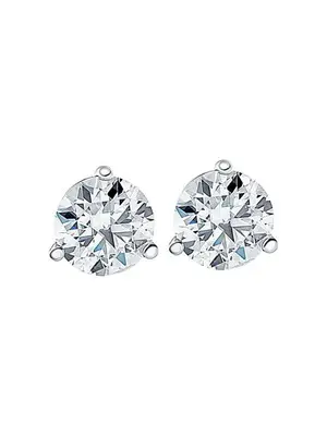 BLISS DIAMOND 1/2ct Martini Lab Grown Diamond Stud Earrings - 14k White Gold