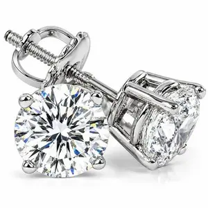 BLISS DIAMOND 2 Ct T.w. Lab Grown Diamond Stud Earrings - Platinum