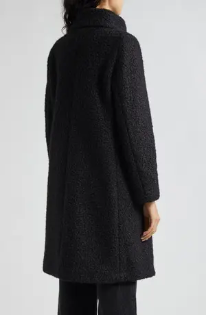 Emporio Armani Asymmetric Bouclé Coat