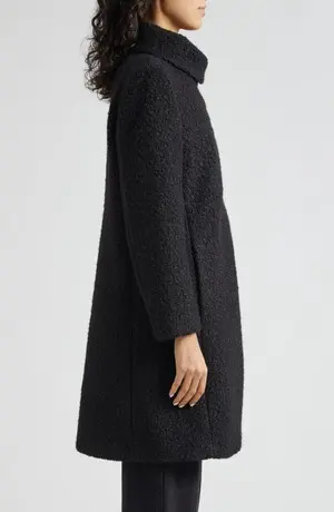 Emporio Armani Asymmetric Bouclé Coat