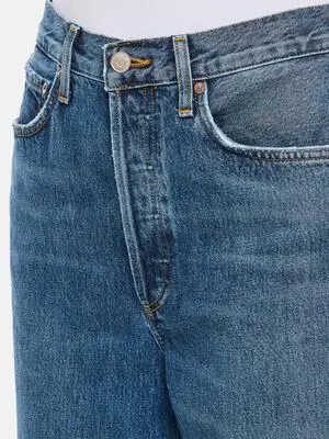 AGOLDE High Rise Wide Leg Jeans - Blue