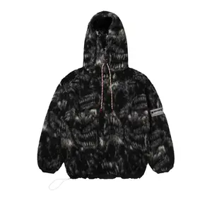 Aries Oversized Fleece Hoodie - Black
