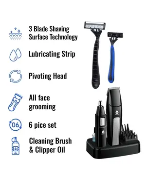 PURSONIC Mario Lopez Ultimate Grooming Set – 10-piece Hair
