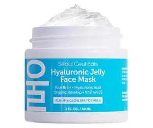 SEOUL CEUTICALS Korean Skin Care Hyaluronic Acid Jelly Face Mask K Beauty Skincare - No Color