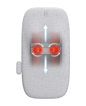 HOMEDICS Slim Profile Modern Shiatsu Massage Cushion - Gray
