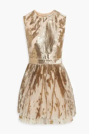 gold cocktail dress
