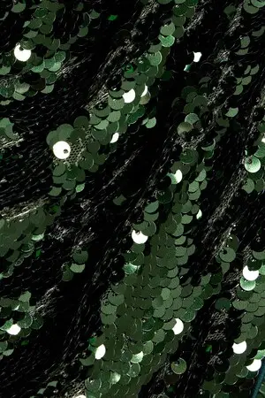 Simkhai Emersyn Sequined Tulle Midi Dress - Emerald