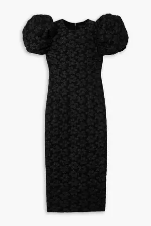 ROTATE BY BIRGER CHRISTENSEN Ruby Cloqué Midi Dress