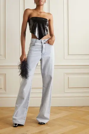 ROTATE BY BIRGER CHRISTENSEN Angie Cropped Top