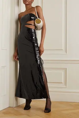 ROTATE BY BIRGER CHRISTENSEN Malena Coated Jersey Dress