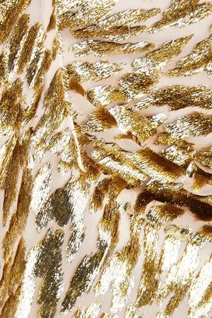 Simkhai Camryn Metallic Fil Coupé Mini Dress - Gold