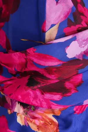 NICHOLAS Wrap-effect Floral-print Twill Maxi Dress