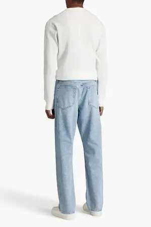 Rag & Bone Waffleknit Cotton Henley Tshirt - Ivory