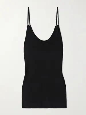Khaite Selee Ribbed-knit Tank - Black