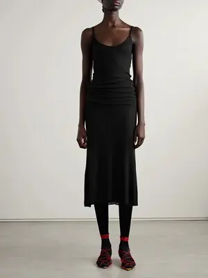 Khaite Selee Ribbed-knit Tank - Black