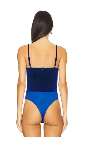 KARINA GRIMALDI Veronica Velvet Bodysuit