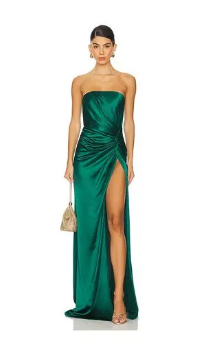 SAU LEE Hera Gown - Emerald