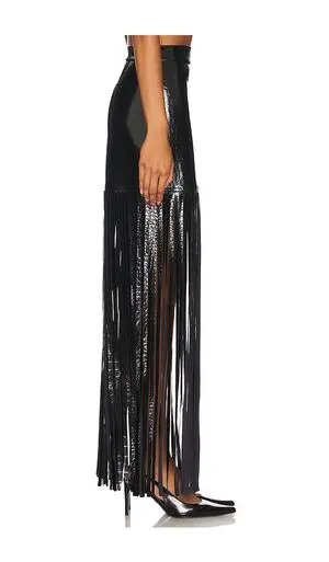 OSIS STUDIO Libby Embossed Faux Leather Skirt