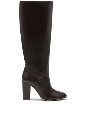 SCAROSSO 100mm Jessy Boots - Brown