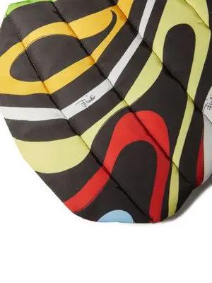 Emilio Pucci Marmo-print Padded Dog Coat