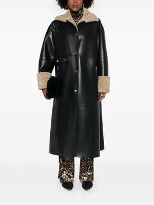 Nanushka Faux Leather Coat