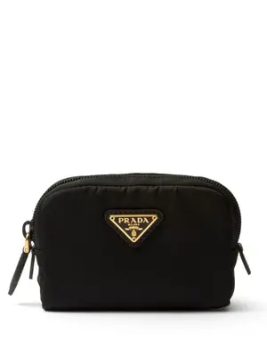 Prada Triangle Logo Makeup Bag