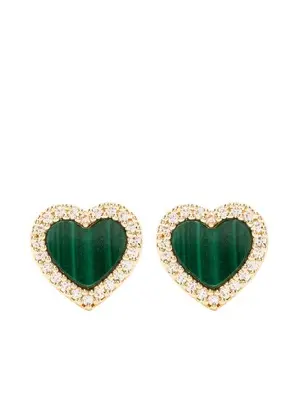 APM MONACO Heart-shaped Stud Earrings