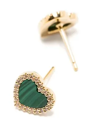 APM MONACO Heart-shaped Stud Earrings