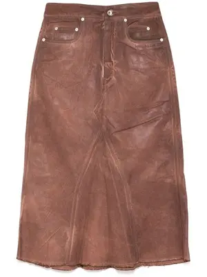 Rick Owens Denim Skirt - Neutrals