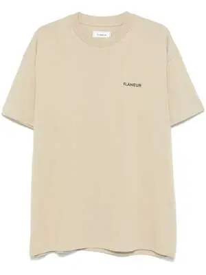 Flaneur Embroidered T-shirts For Men