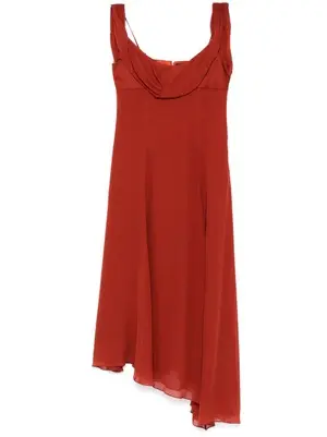 DEL CORE Draped Midi Dress