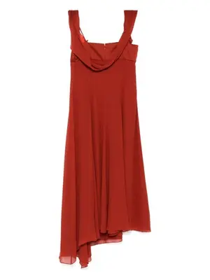 DEL CORE Draped Midi Dress