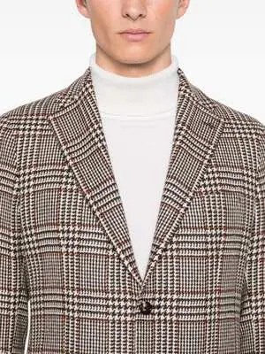 Tagliatore Checked Blazer - Neutrals