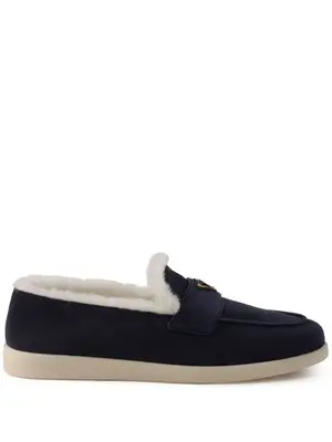 Prada Suede Loafers - Blue