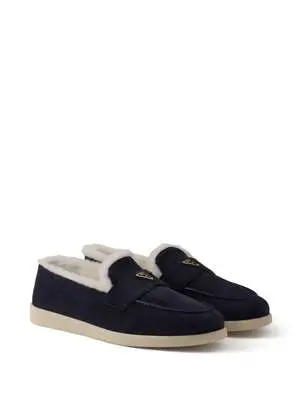 Prada Suede Loafers - Blue