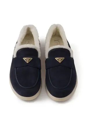 Prada Suede Loafers - Blue